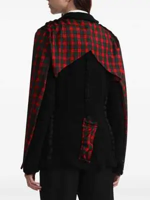BLACK COMME DES GARÇONS Panelled Single-breasted Blazer