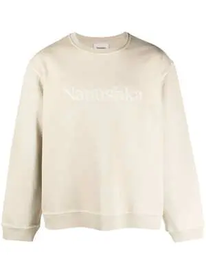 Nanushka Logo-embroidered Sweatshirt - Neutrals