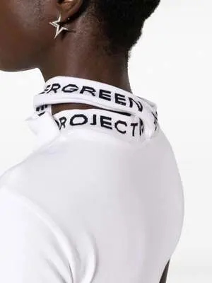 Y/project Logo-jacquard Triple-collar T-shirt - White