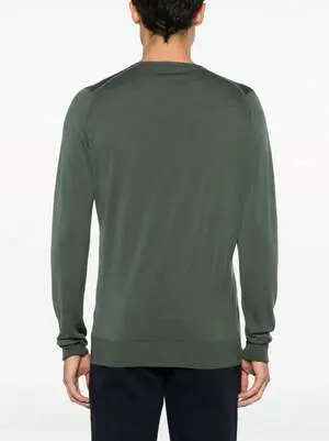 John Smedley Marcus Wool Jumper - Green
