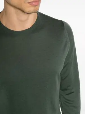 John Smedley Marcus Wool Jumper - Green
