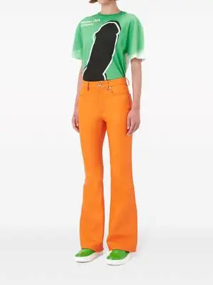 JW Anderson Leather Bootcut-leg Trousers