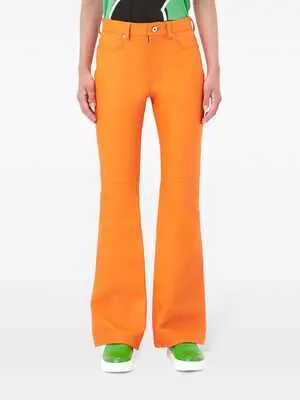 JW Anderson Leather Bootcut-leg Trousers