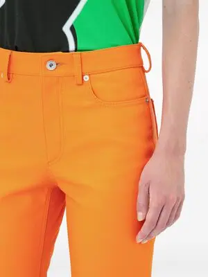 JW Anderson Leather Bootcut-leg Trousers