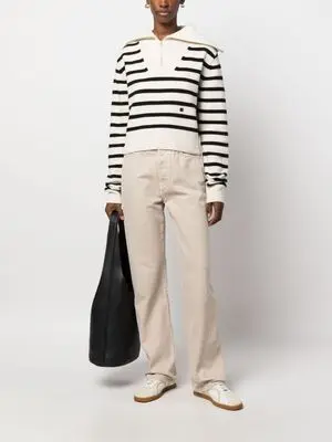 TOTEME Twisted Seam Straight-leg Jeans - Neutrals