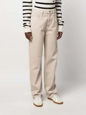 TOTEME Twisted Seam Straight-leg Jeans - Neutrals