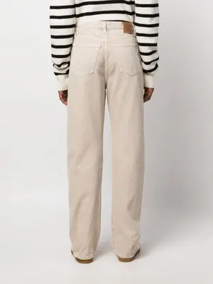 TOTEME Twisted Seam Straight-leg Jeans - Neutrals