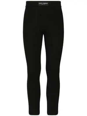 Dolce & Gabbana Logo-patch Cotton Leggings