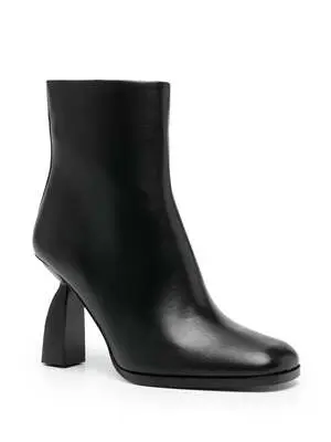 NODALETO Sculpted-heel Ankle Boots