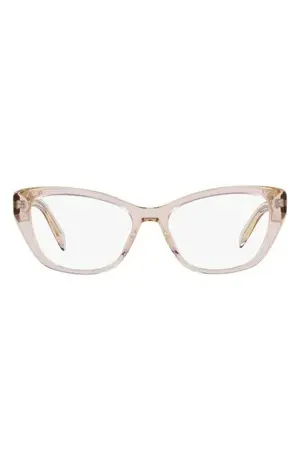 Prada 52mm Cat Eye Optical Glasses - Clear