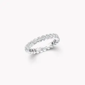 Graff Bezel Set Round Diamond Eternity Ring - White Gold
