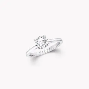 Graff Paragon Round Diamond Engagement Ring - Platinum