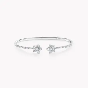 Graff Wild Flower Pavé Diamond Bangle