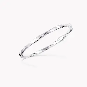 Graff Spiral Bangle - White Gold