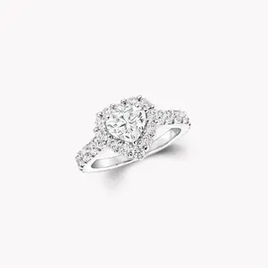 Graff Icon Heart Shape Diamond Ring - White Gold