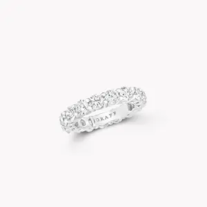 Graff Shared Claw Round Diamond Wedding Band - Platinum