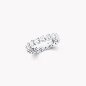 Graff Heart Shape Diamond Eternity Ring - Platinum