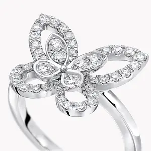Graff Butterfly Silhouette Diamond Mini Ring