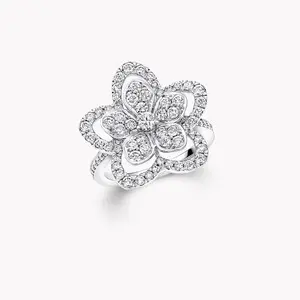 Graff Wild Flower Diamond Ring - White Gold