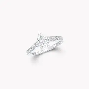 Graff Flame Pear Shape Diamond Engagement Ring - Platinum