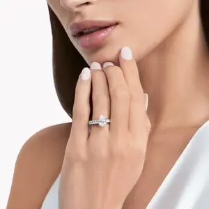 Graff Flame Pear Shape Diamond Engagement Ring