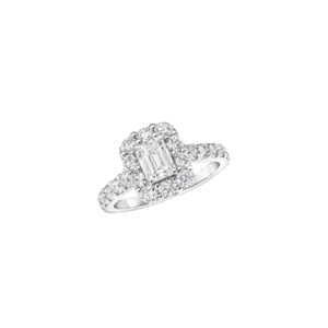 Graff Icon Emerald Cut Diamond Engagement Ring - White Gold