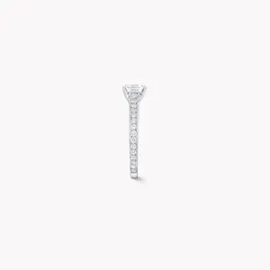 Graff Flame Square Emerald Cut Diamond Engagement Ring