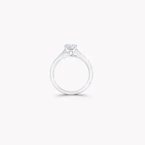Graff Flame Square Emerald Cut Diamond Engagement Ring