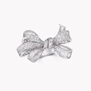 Graff Tilda's Bow Double Knot Diamond Ring - White Gold