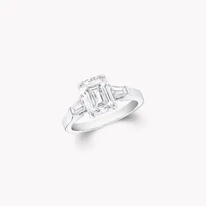 Graff Promise Emerald Cut Diamond Engagement Ring - Platinum