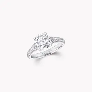 Graff Legacy Round Diamond Engagement Ring - Platinum