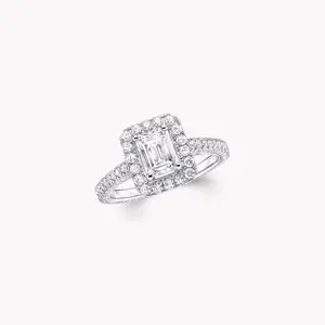 Graff Constellation Emerald Cut Diamond Ring - White Gold