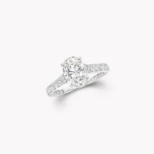 Graff Flame Oval Diamond Engagement Ring