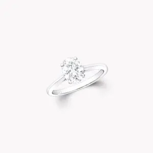 Graff Paragon Oval Diamond Engagement Ring - Platinum