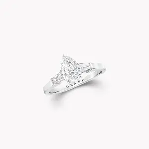 Graff Promise Pear Shape Diamond Engagement Ring - Platinum