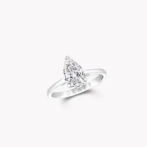 Graff Paragon Pear Shape Diamond Engagement Ring - Platinum