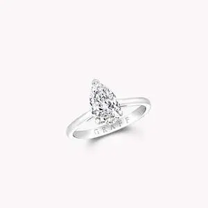 Graff Paragon Pear Shape Diamond Engagement Ring - Platinum