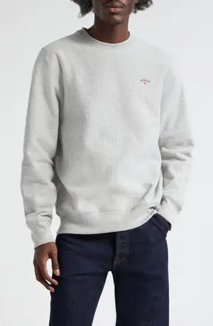 NOAH Classic Cotton Crewneck Sweatshirt - Heather Grey