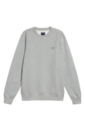 NOAH Classic Cotton Crewneck Sweatshirt - Heather Grey