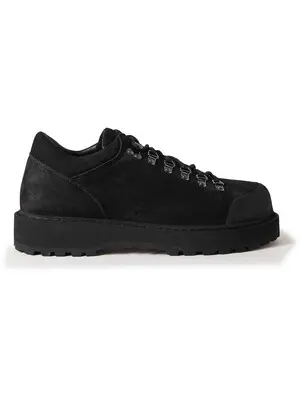 Diemme Cornaro Rubber-trimmed Suede Sneakers