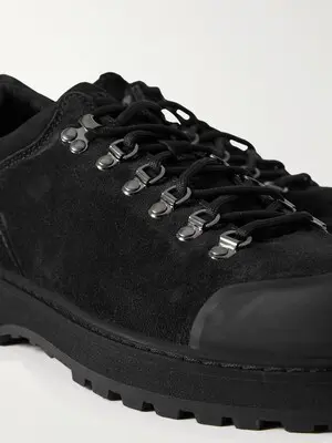 Diemme Cornaro Rubber-trimmed Suede Sneakers