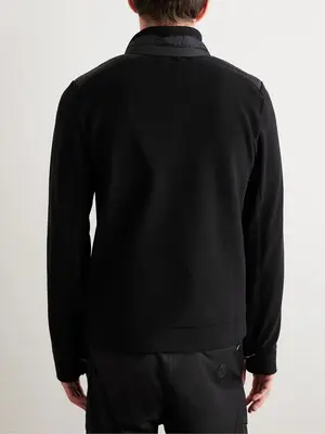Moncler Shell-trimmed Fleece Ski Jacket