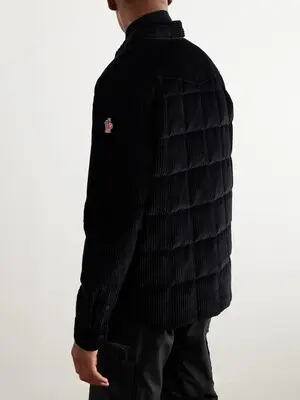Moncler Padded Cotton-blend Corduroy Down Jacket