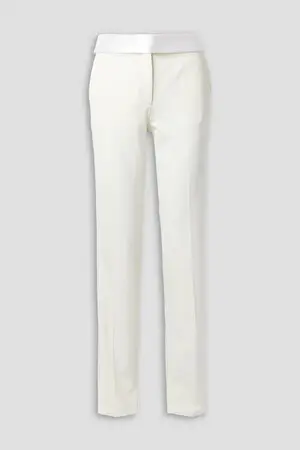 Stella McCartney Satintrimmed Twill Straight-leg Pants