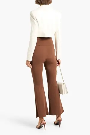 Stella McCartney Stretch-knit Flared Pants - Brown