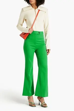 Victoria Beckham Stretchtwill Flared Pants