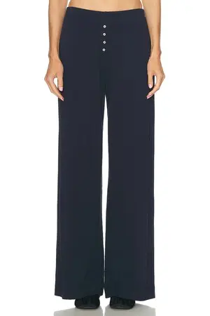 LESET Leset Pointelle Boxer Pant In Sage Midnight