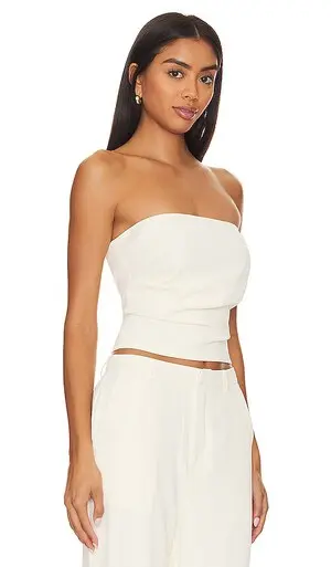 SNDYS. Roma Ruched Sateen Top