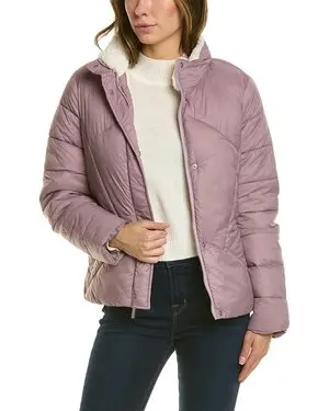 Marc New York Marc New York Sherpa-Lined Puffer Jacket - Purple