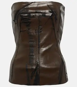 Rick Owens Coated Denim Corset